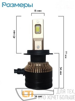 Светодиодные лампы Aozoom H4 купить в Пинске